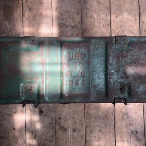 WWII British Ammunition Box – 1944 Metal Crate, Army Green Patina - Etsy
