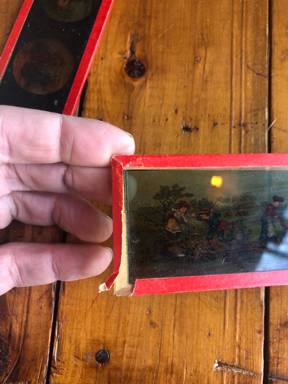 Magic Lantern Slides Set of Two | Obsolete Technology | Glass Projector ...