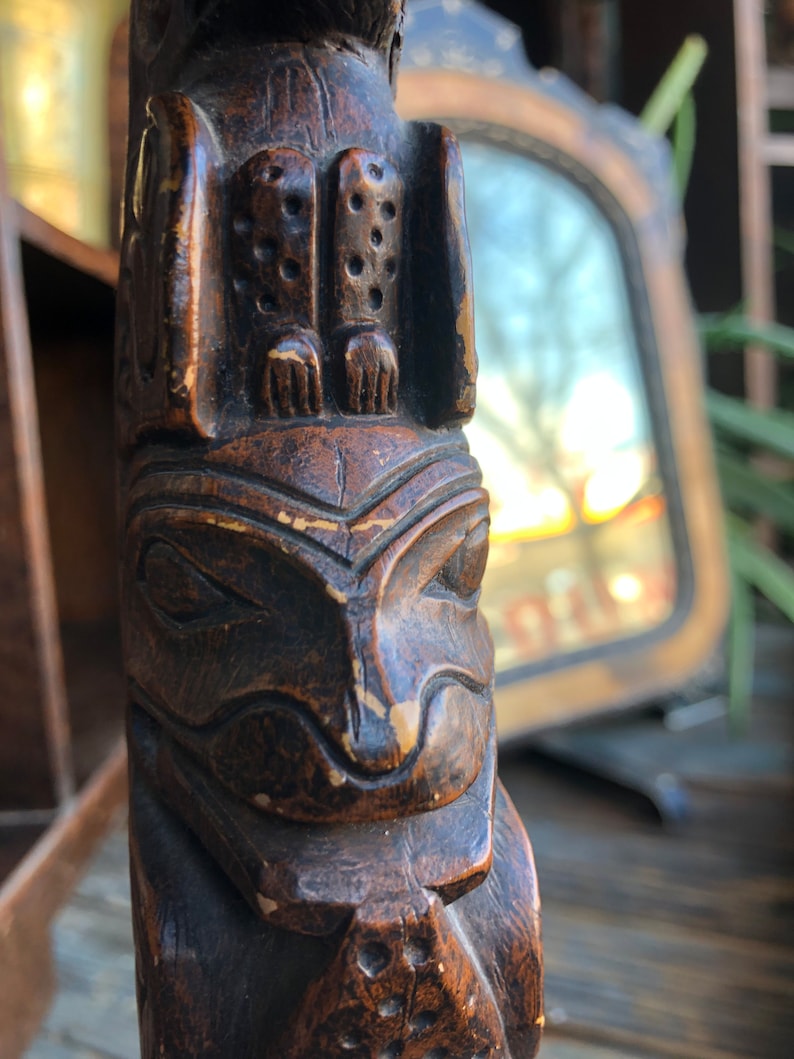 C1970s Canadian Thorn Totem Pole | Canadiana | West Coast Vibes - Etsy