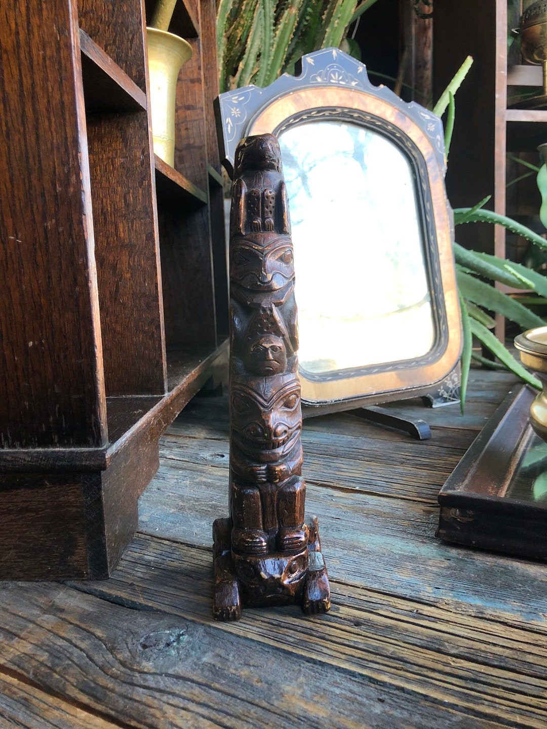 C1970s Canadian Thorn Totem Pole | Canadiana | West Coast Vibes - Etsy