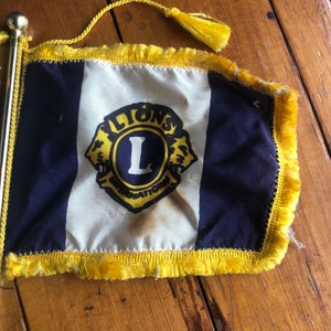 Lions Club Parade Flag , Lions Club Collectible , Miniature Flag - Etsy