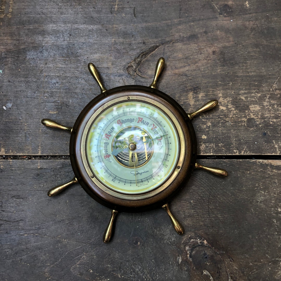 Ingraham Nautical Barometer , Marine Wall Decor - Etsy