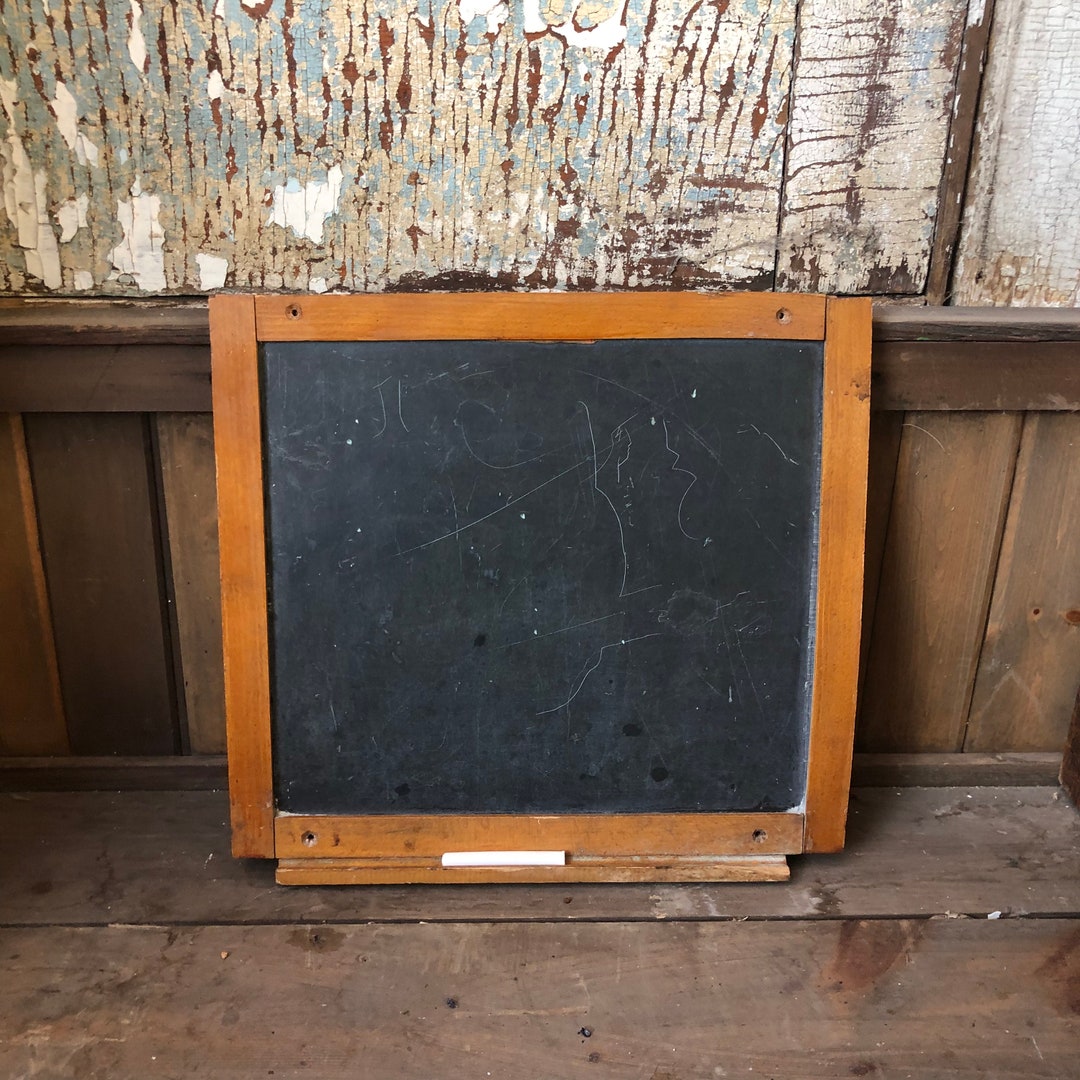 Antique Slate Wall Chalkboard , Home School , Antique Classroom - Etsy