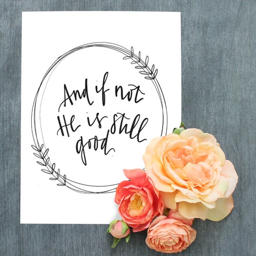 Bible Verse Pendant Necklace and If Not He is Still | Etsy