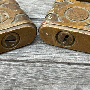 Vintage Yale Bronze Flip Top Lock W/o Key, Collectable, Prop, Retail ...