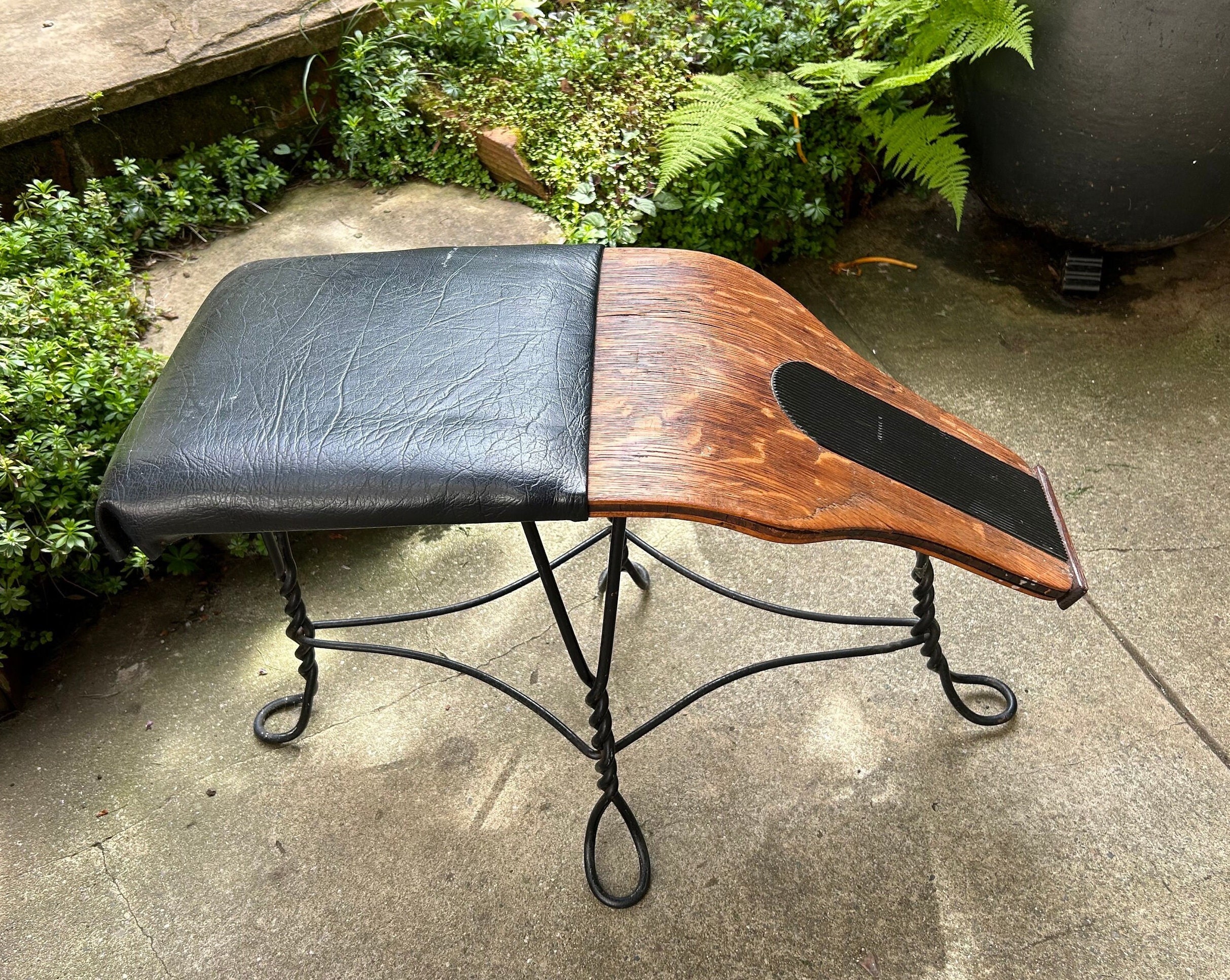 Antique Shoe Store Stool Victorian Primitive Shoe Salesman Stool ...