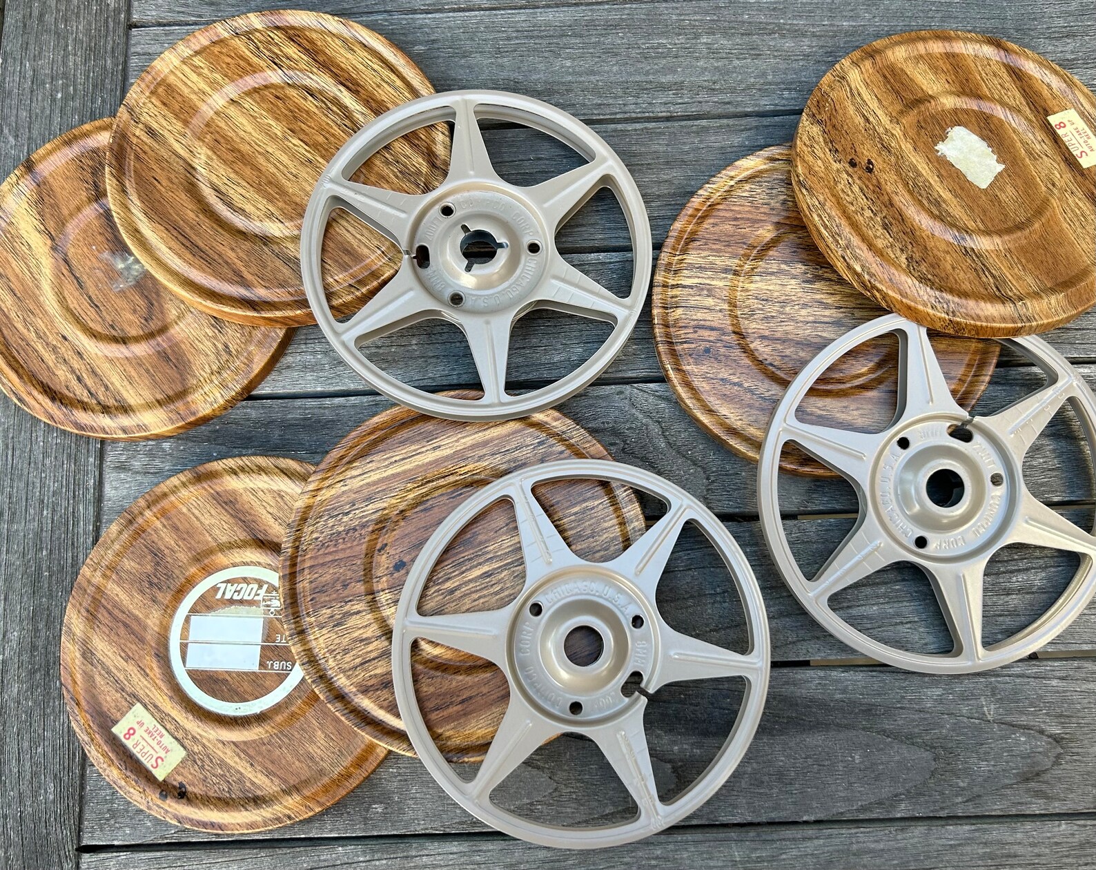 Vintage 8mm Film Canister and Reel Photo Prop Media Room Home Theater ...