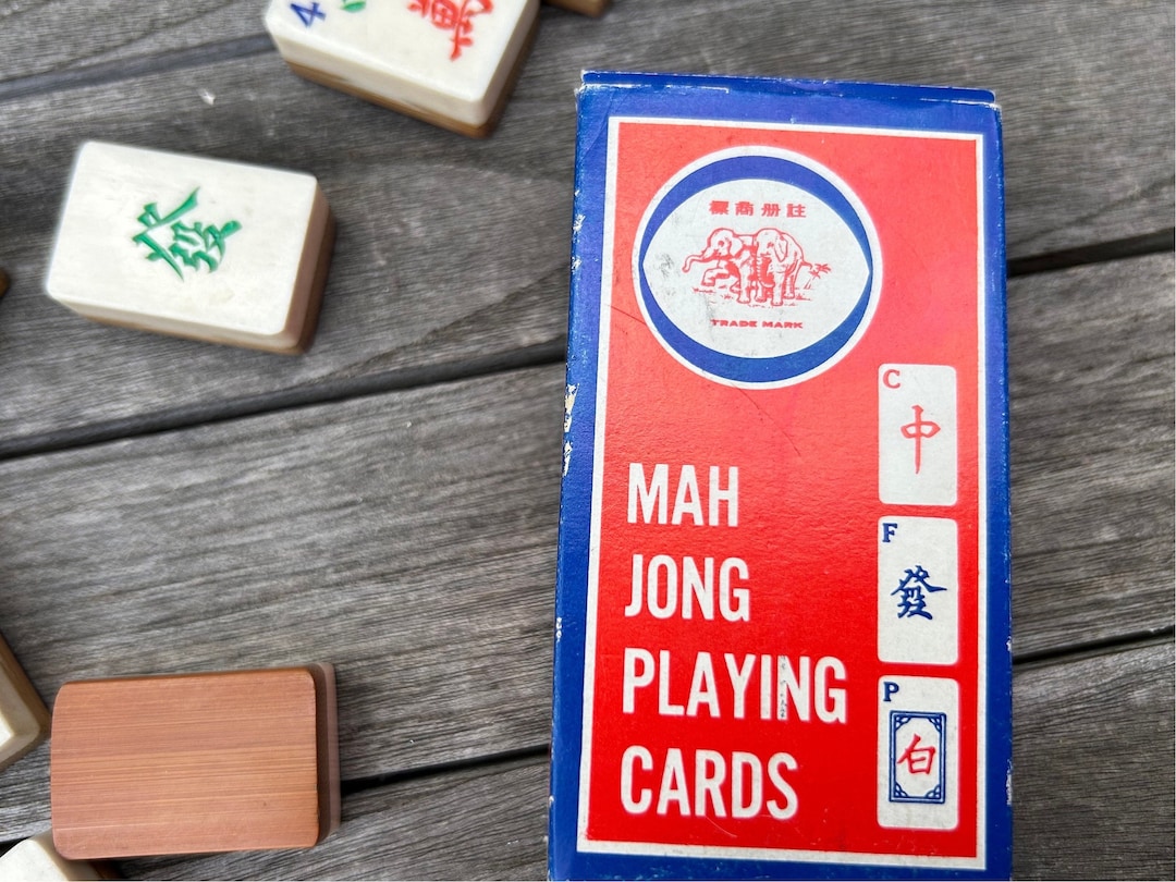Vintage Mah Jong Playing Cards Game Night Guan Huat Hong Kong - Etsy