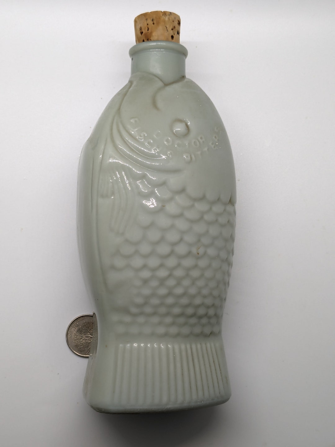 Dr Fisch's Bitters Cork Bottle Vintage MCM Fish - Etsy