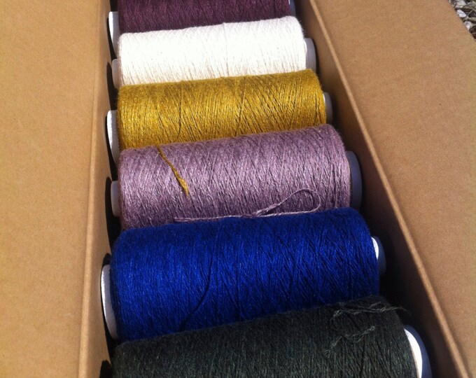 SAORI Tussah Silk Multi-color Cone Set Set of 9 Cones - Etsy