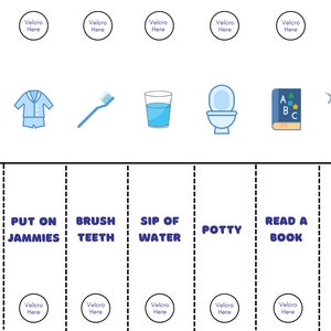 Personalized - Bedtime Routine Chart - Etsy