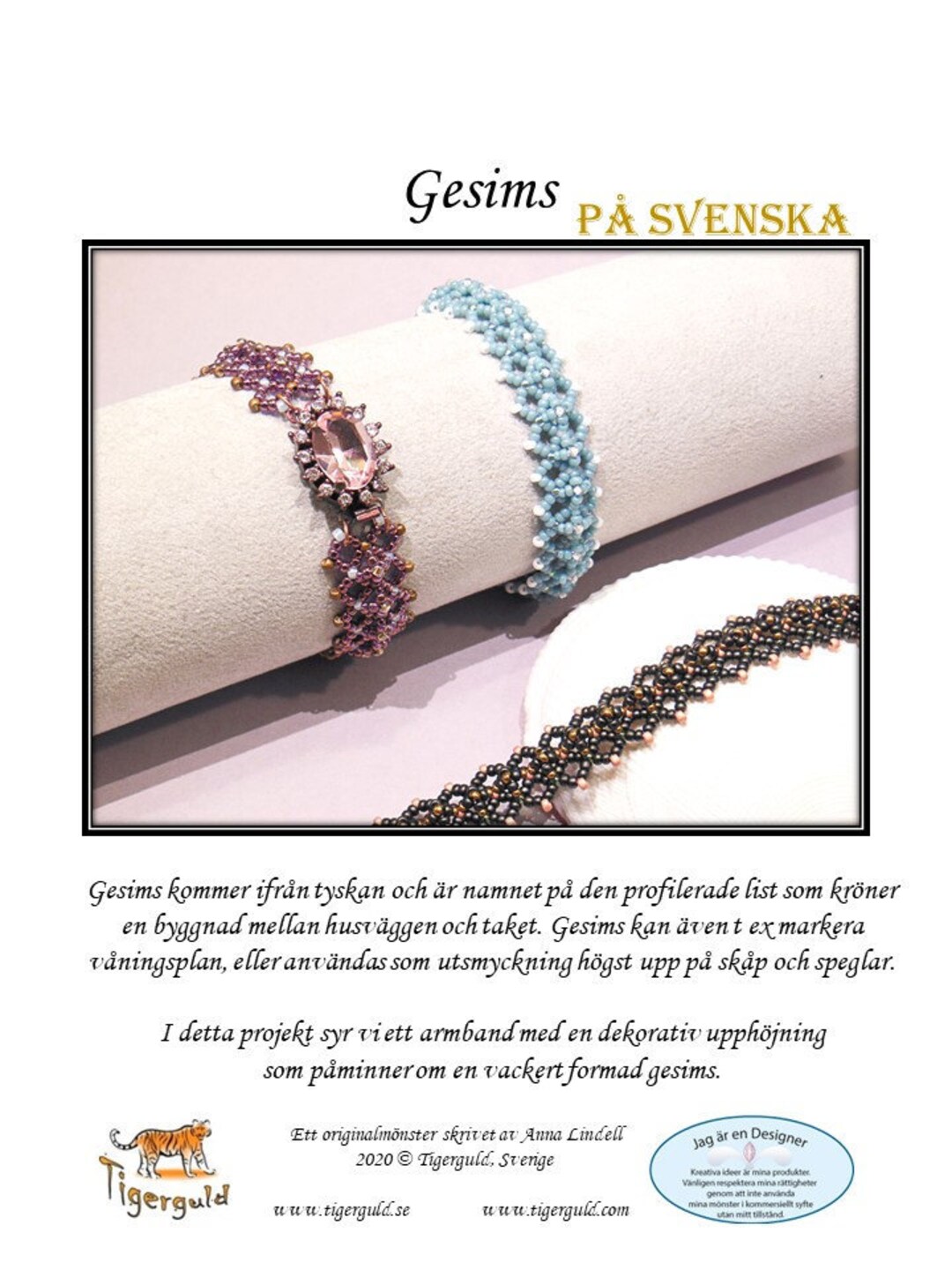 Gesims - Pdf-mönster Av Anna Lindell - Etsy