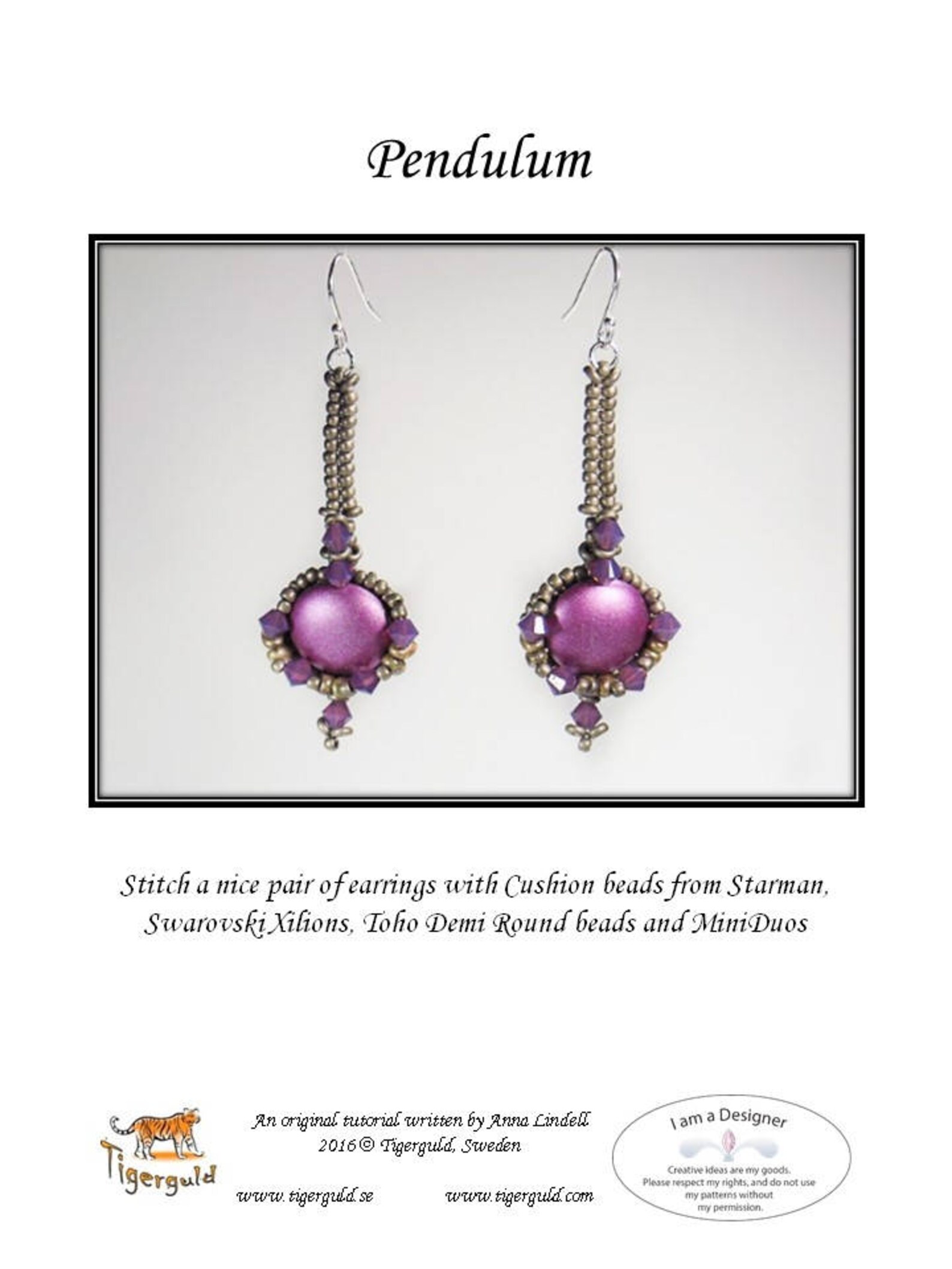 Pendulum - PDF Tutorial by Anna Lindell - Etsy