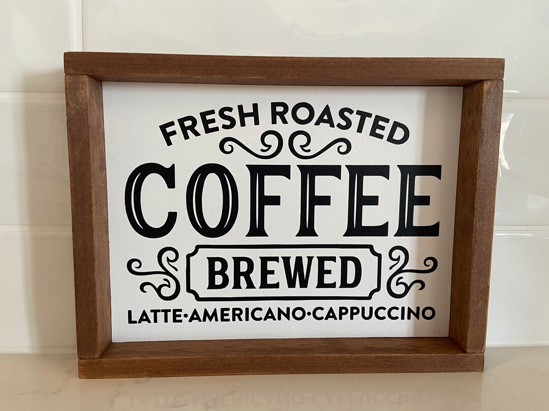 Letrero de café Letrero de granja de madera hecho a mano - Etsy México