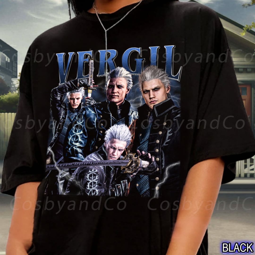 Vergil Devil May Cry Vintage T-shirt, Gift for Women and Man Unisex T ...