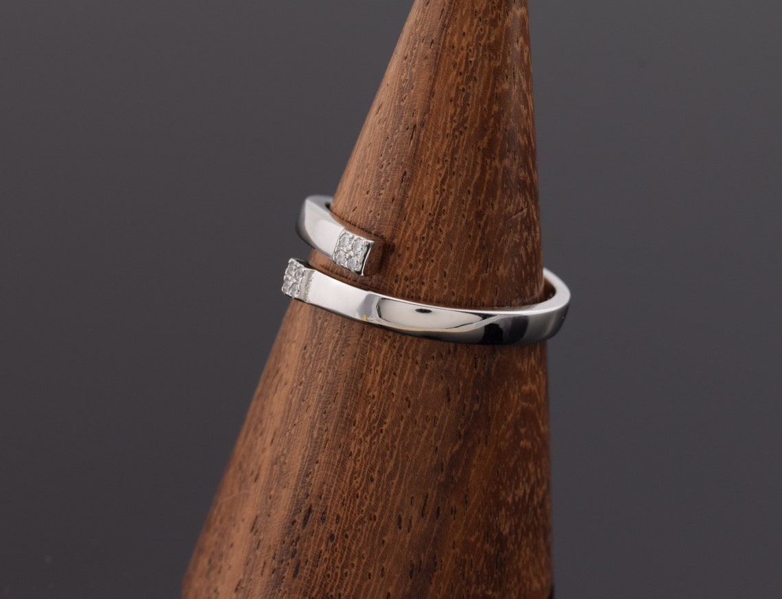 Sterling Silver925 ring stacking ring modern ring midi | Etsy