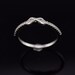 Silver 925 Subtle Ring With White Zircon Infinity, Band Ring, Silver ...