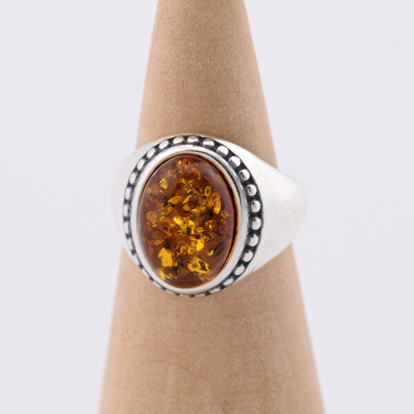 Baltic Amber Ring - Etsy