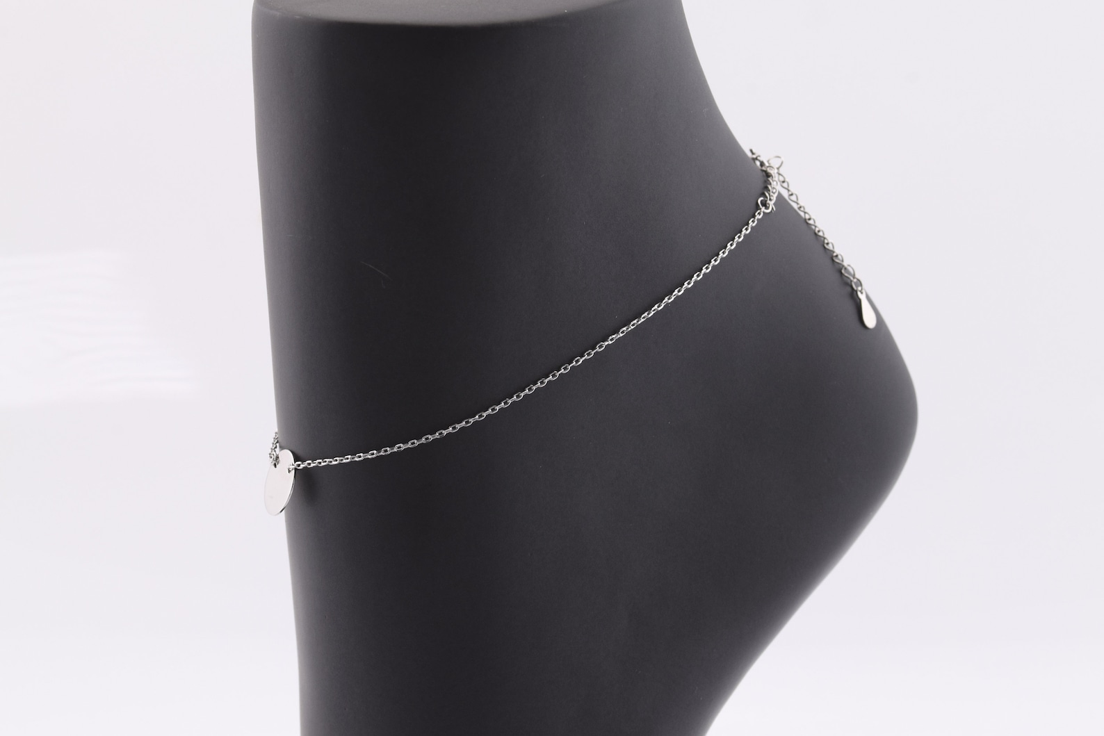 Sterling Silver Anklet Anklet With Heart Silver Leg - Etsy UK