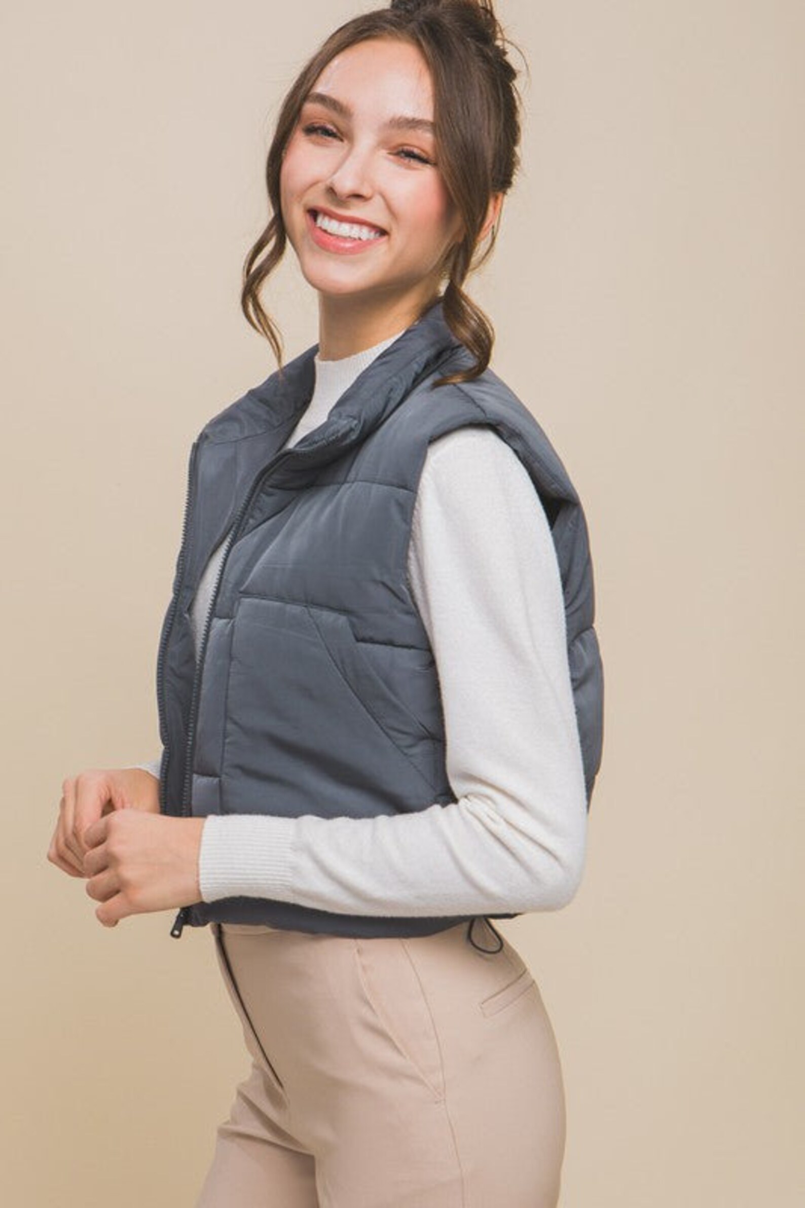 Puffer Vest With Pockets - Etsy