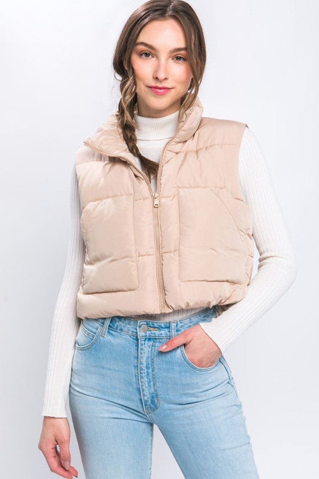 Puffer Vest With Pockets - Etsy