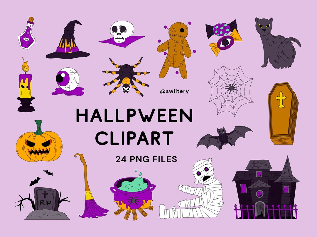 Halloween Clipart PNG | Holiday Decoration Graphics for Happy Halloween ...