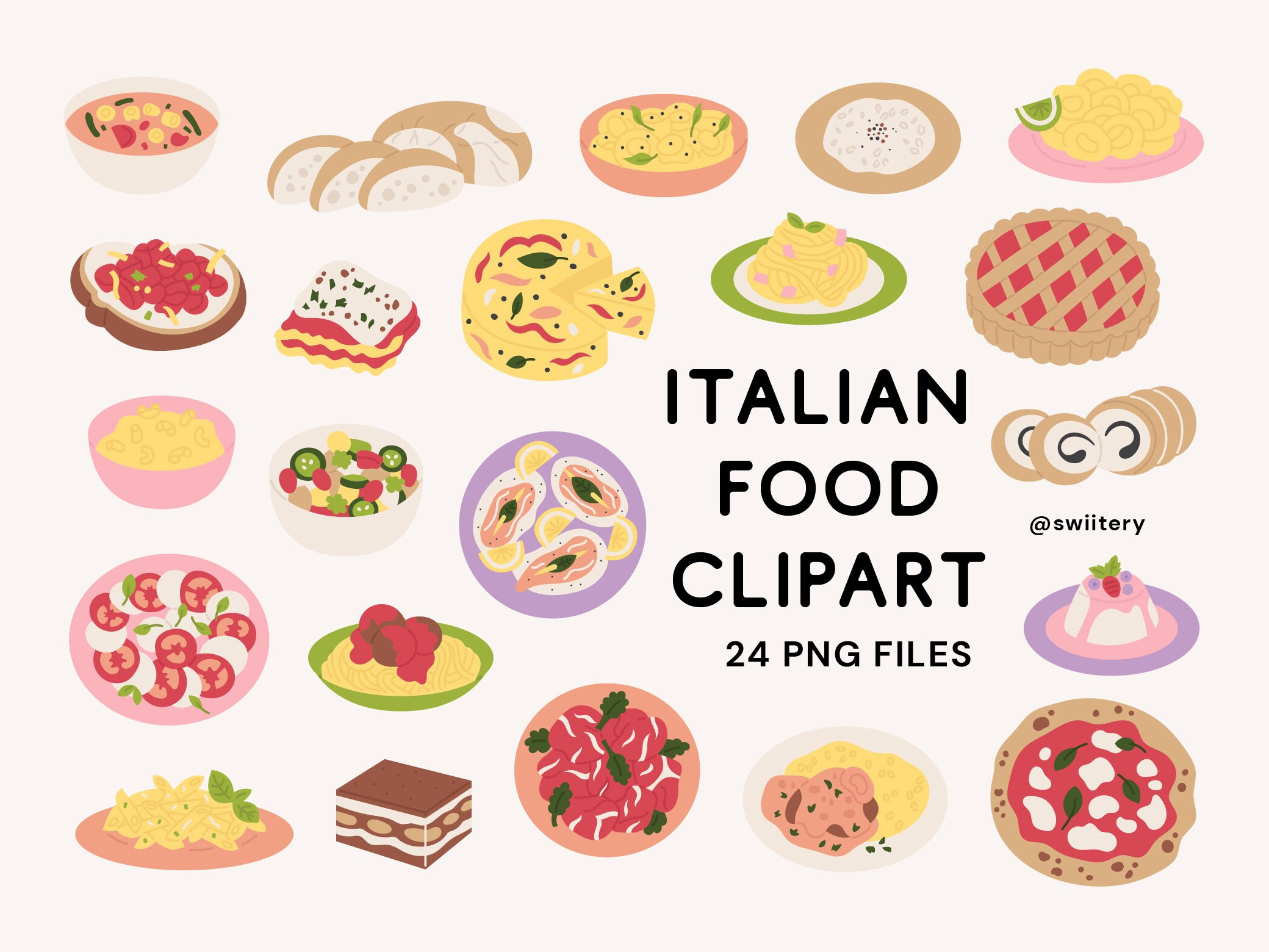 Italian Meal Clipart Images