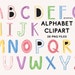 A-Z Letter Clipart Set PNG, English Alphabet Illustration | Digital ...