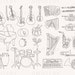 Musical Instrument Line Drawing Clipart PNG SVG | Minimal Line Art for ...