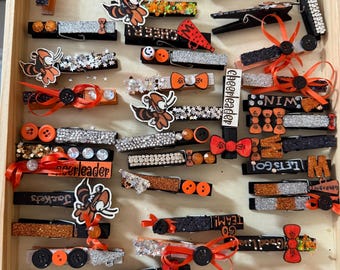 Cheerleading Clothespins, Spirit Clips, Cheer Pins, Good Luck Pins - Etsy