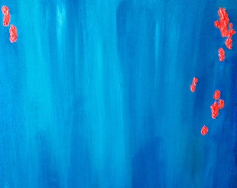 Organic Life Form Art Print Nature Wall Art Blue Ocean Art - Etsy