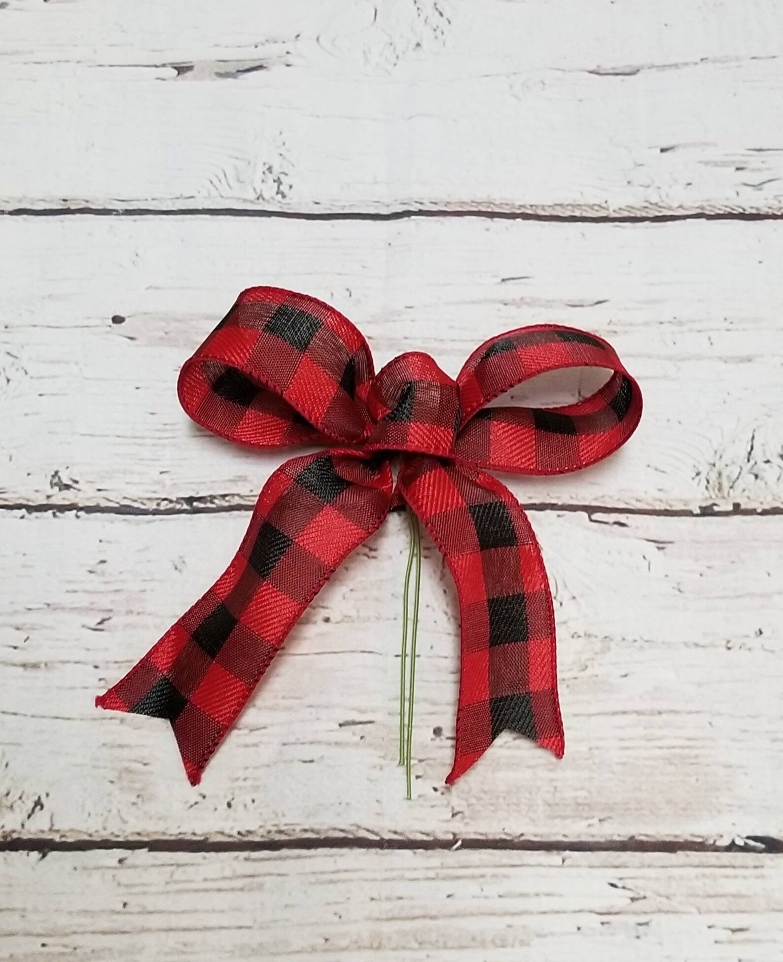 8 Red Black Buffalo Check Bows Rustic Bows Christmas Bows - Etsy