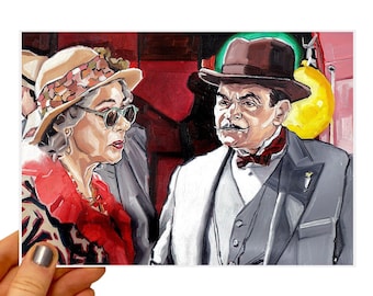Hercule Poirot by Mark Redfield Canvas Print - Etsy