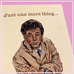 Birthday Card - Columbo - Etsy