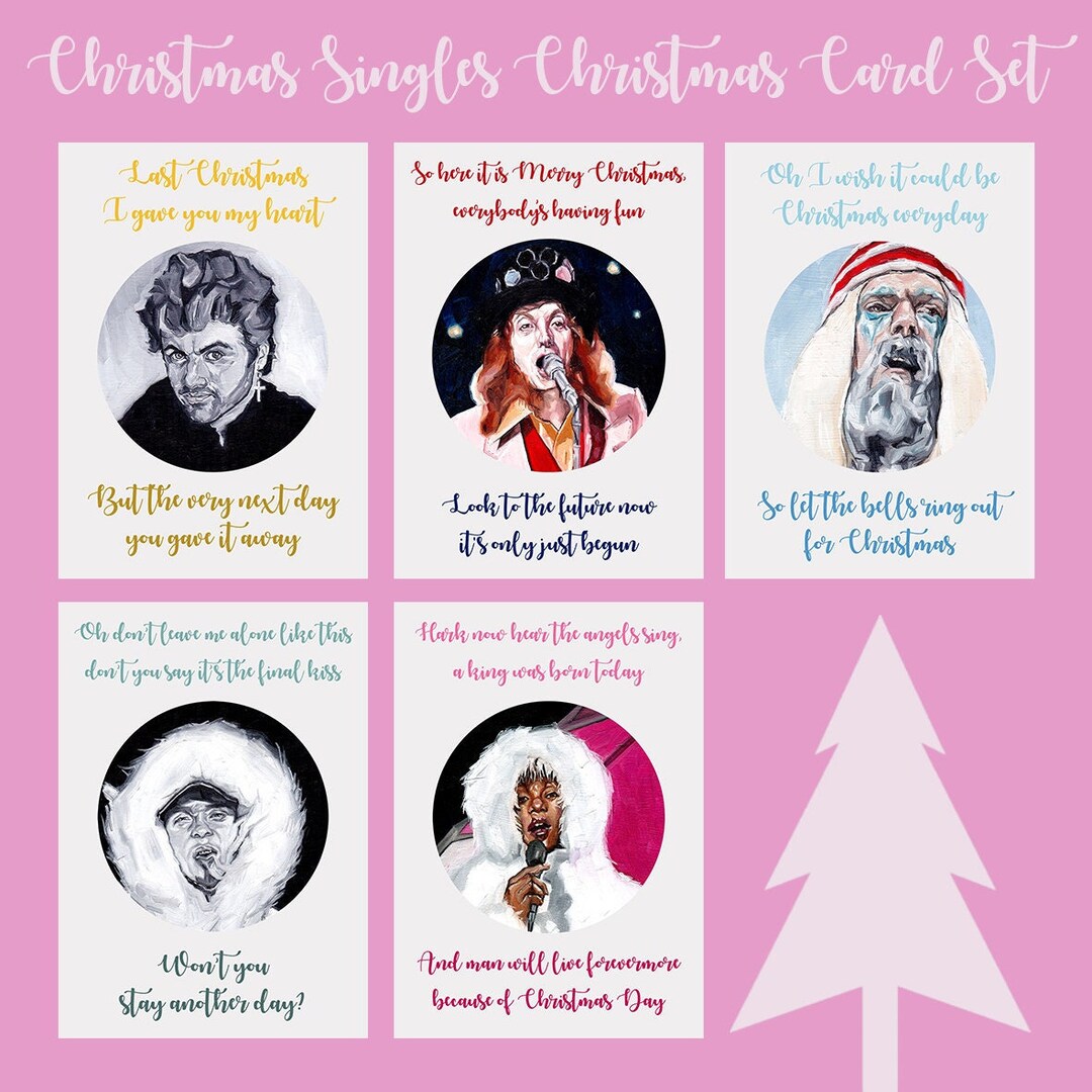 Christmas Singles Christmas Card Collection - Etsy