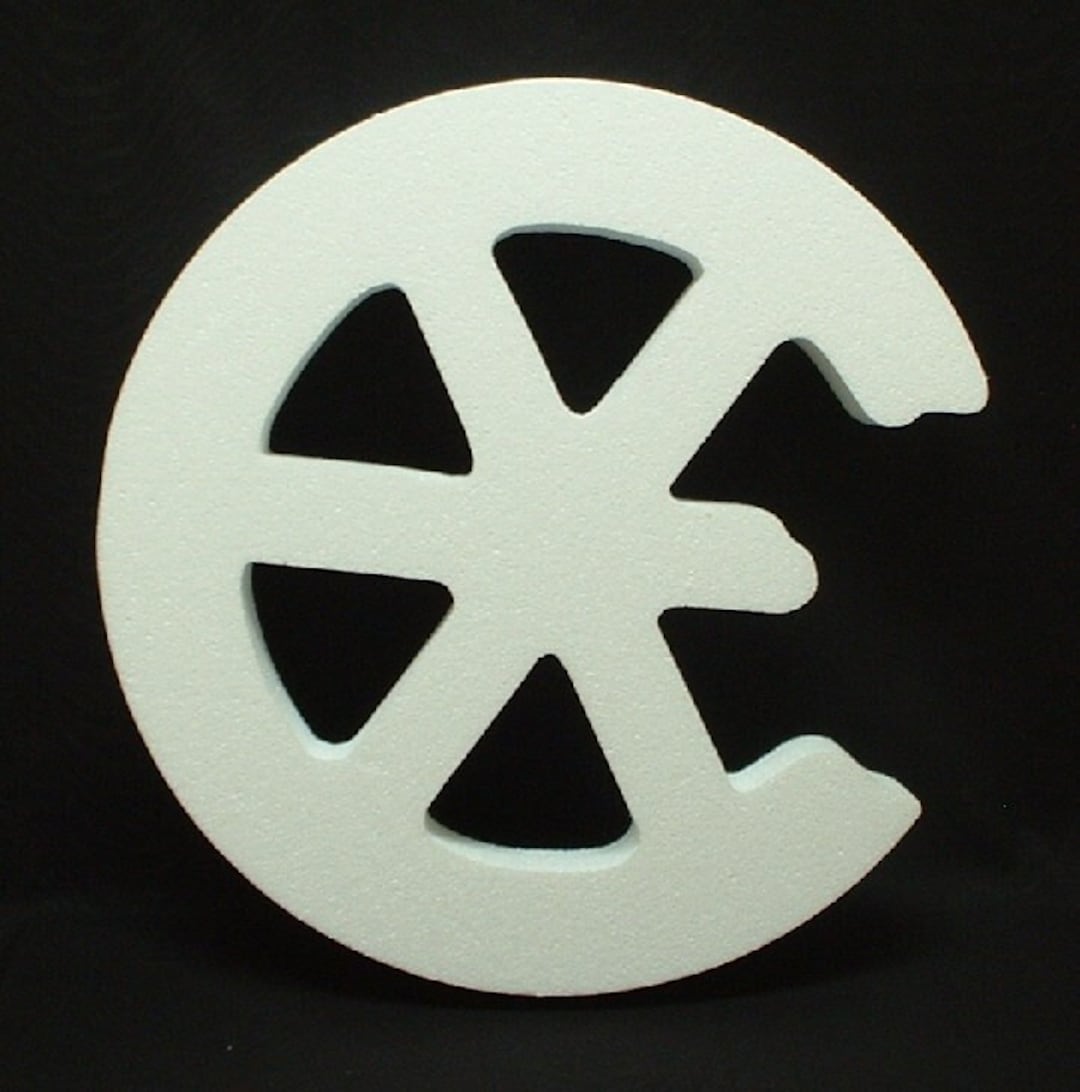 18" Broken Wheel, Floral Foam Form, Cemetery, Decoration, Styrofoam - Etsy