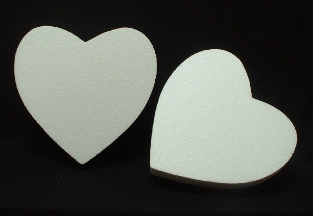 2 PC Set EPS Styrofoam HEARTS 10" or 12" X 2" Thick - Etsy