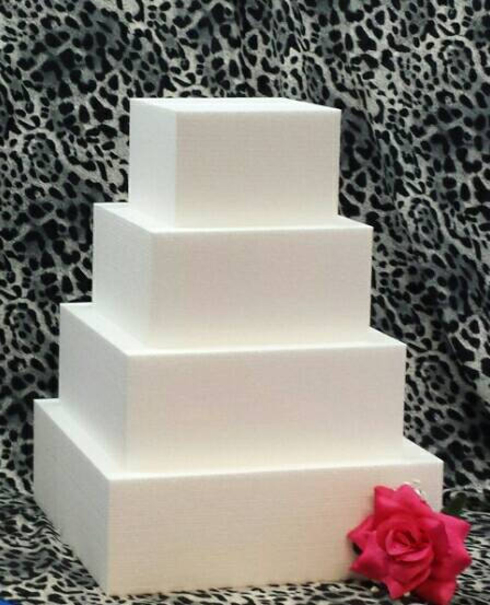 4 Pc Square Cake Dummy Set 3 Thick 6 8 - Etsy