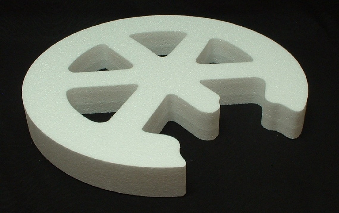 18" Broken Wheel, Floral Foam Form, Cemetery, Decoration, Styrofoam - Etsy