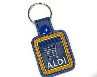 Round Quarter Keeper Keychain | Aldi's Quarter Holder | Cart Quarter ...