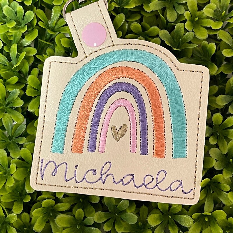 Rainbow Backpack Tag - Etsy