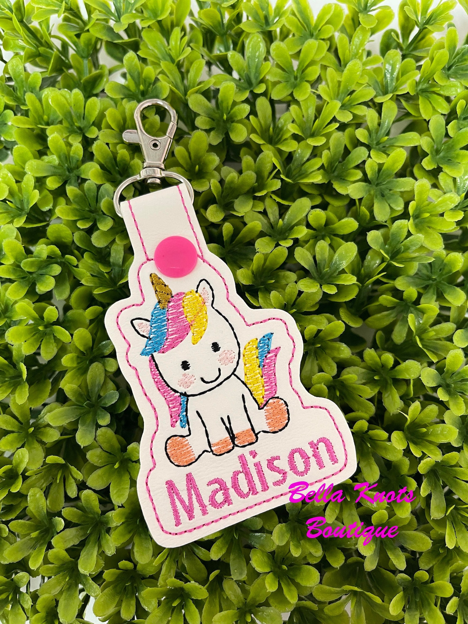Kids Backpack Name Tag, Personalized Backpack Name Tag, Unicorn Bag Tag ...
