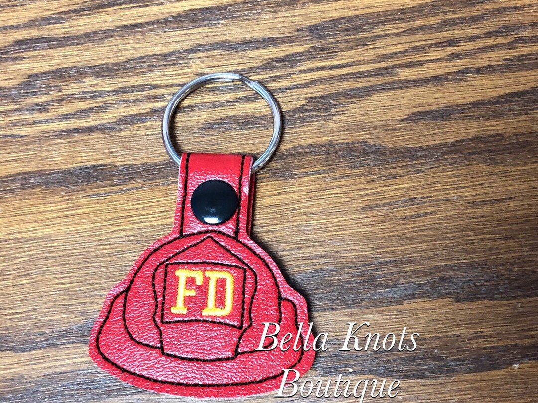 Firefighter Keychain, Bag Tag, Gift for Firefighter - Etsy