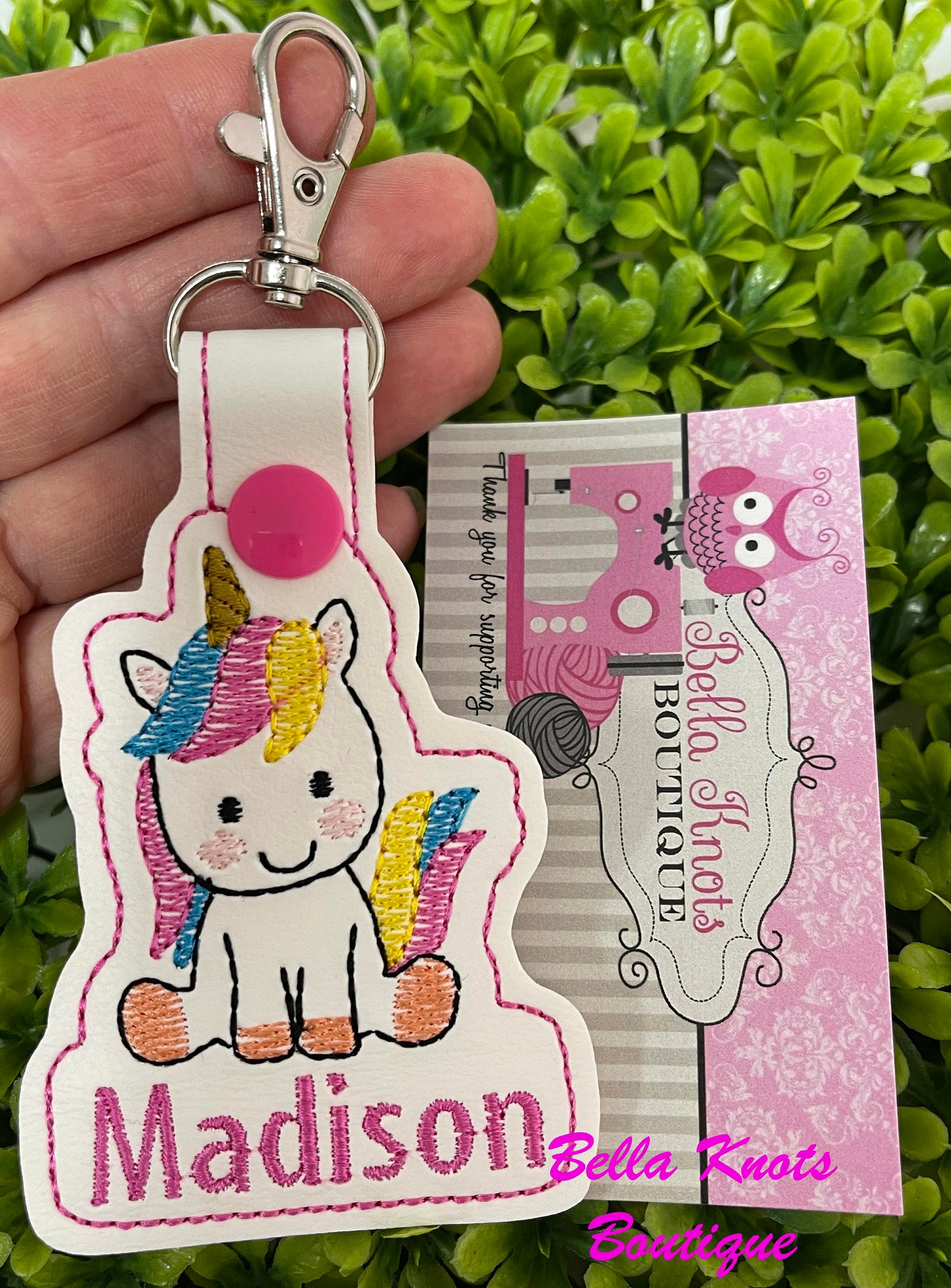 Kids Backpack Name Tag, Personalized Backpack Name Tag, Unicorn Bag Tag ...