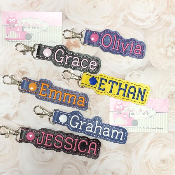 Name Keychain - Etsy