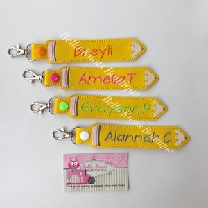 Personalized Name Tag, Personalized Back Pack Name Tag, Pencil Snap Tab ...