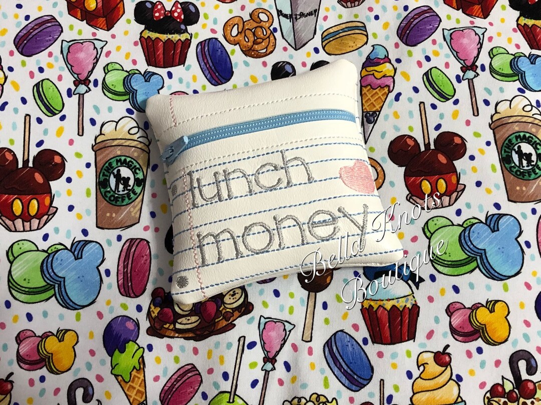 Lunch Money Bag - Lunch Money Pouch - Coin Purse -back to School ...