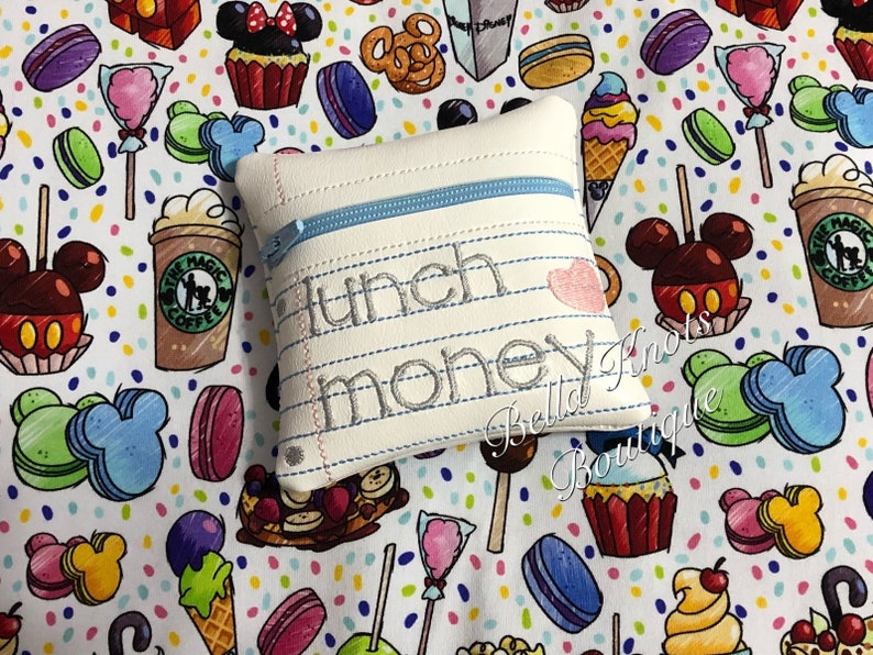 Lunch Money Bag Lunch Money Pouch Coin Purse back to - Etsy