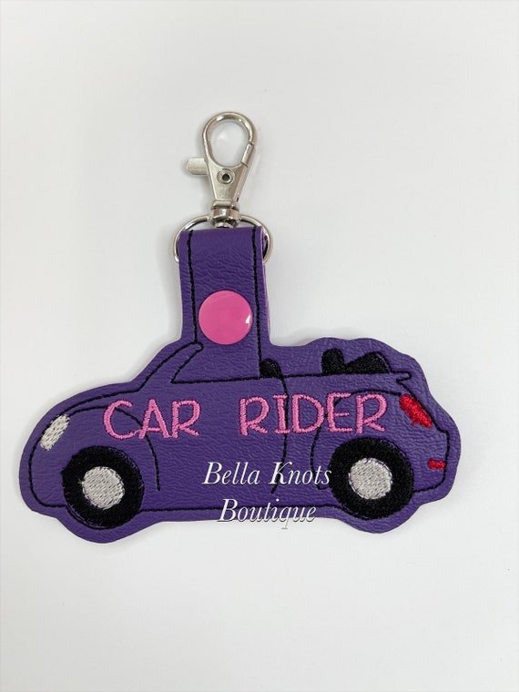 Car Rider Tag Car Rider Backpack Tag Personalized Name Tag - Etsy