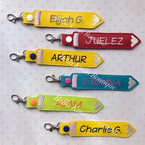 Back to School, Luggage Tag, Personalized Name Tag, Backpack Label ...